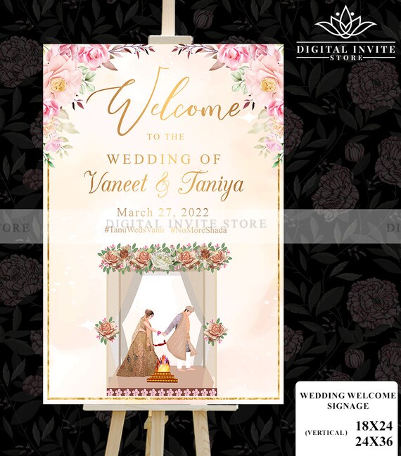 Indian Wedding Welcome Designs