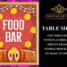 Buy Food Bar Signs, Wedding Food Stall Signs, Indian Wedding Decor ...