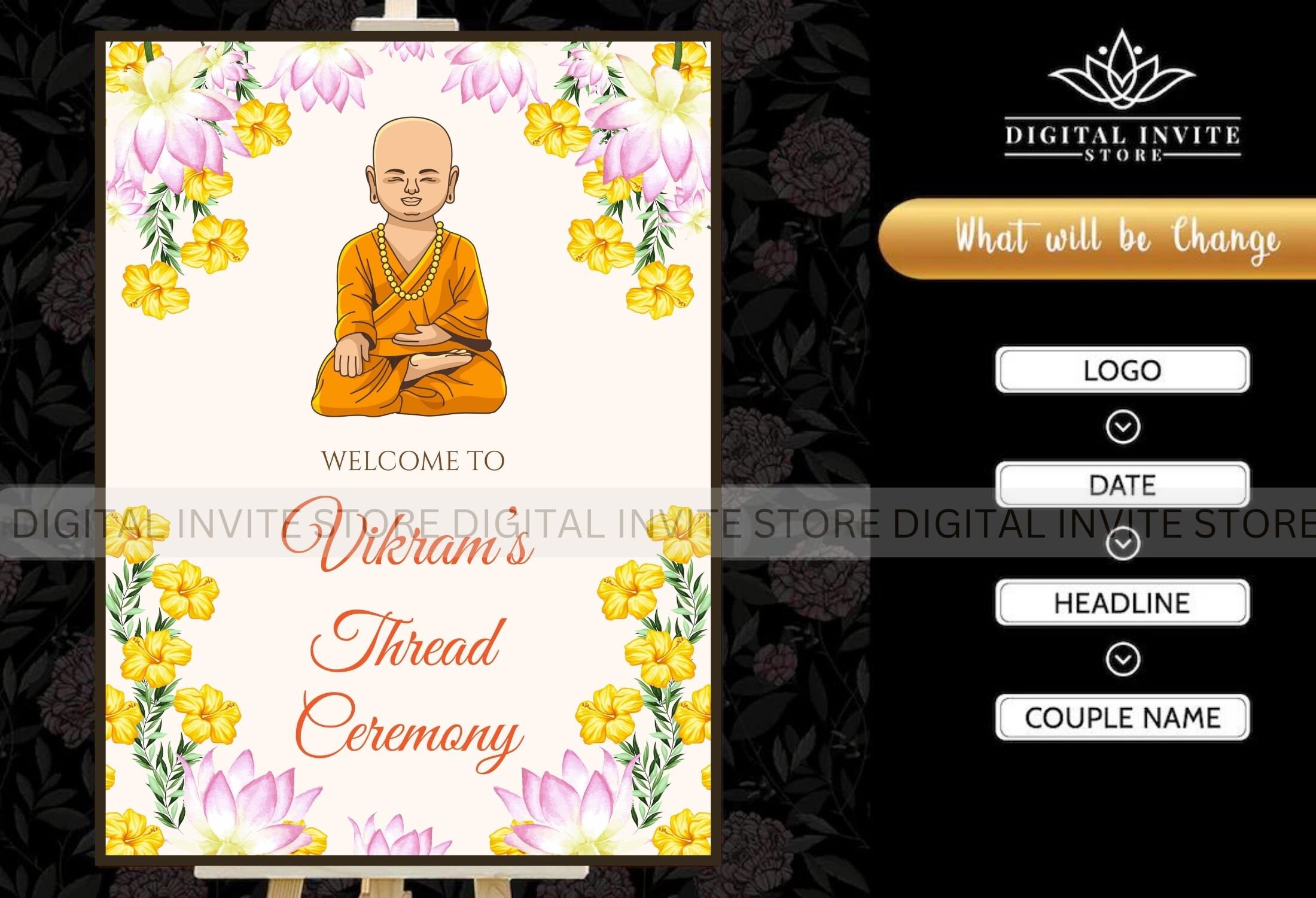 Upanayanam Welcome Sign, Yagnopavith Signage Yagnopavith Welcome Sign ...