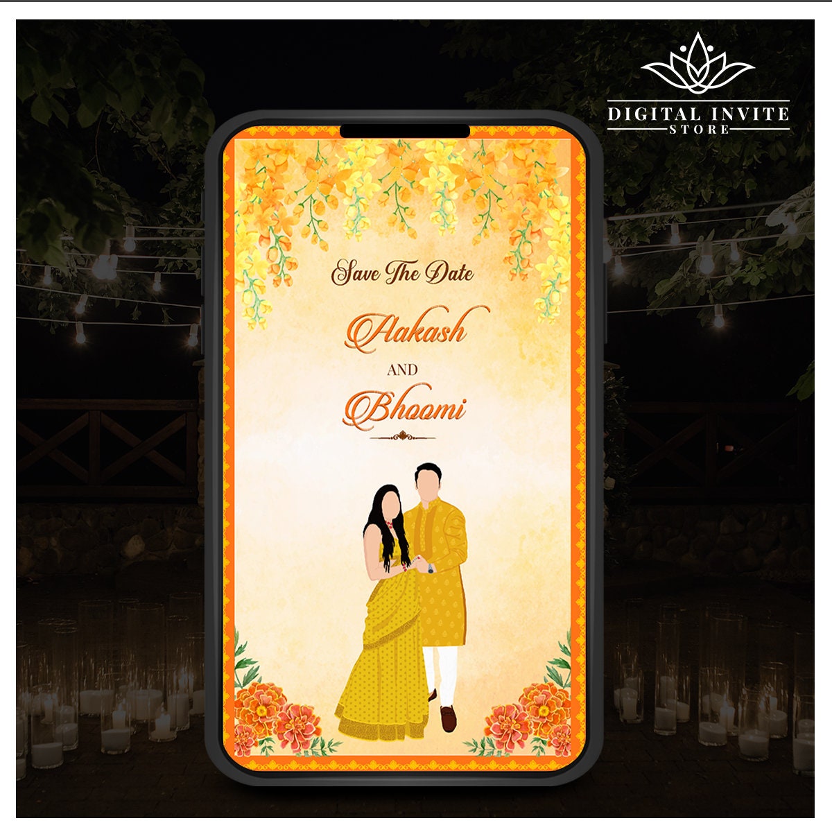 Indian Haldi Invitation Cards Indian Wedding Invites Indian - Etsy