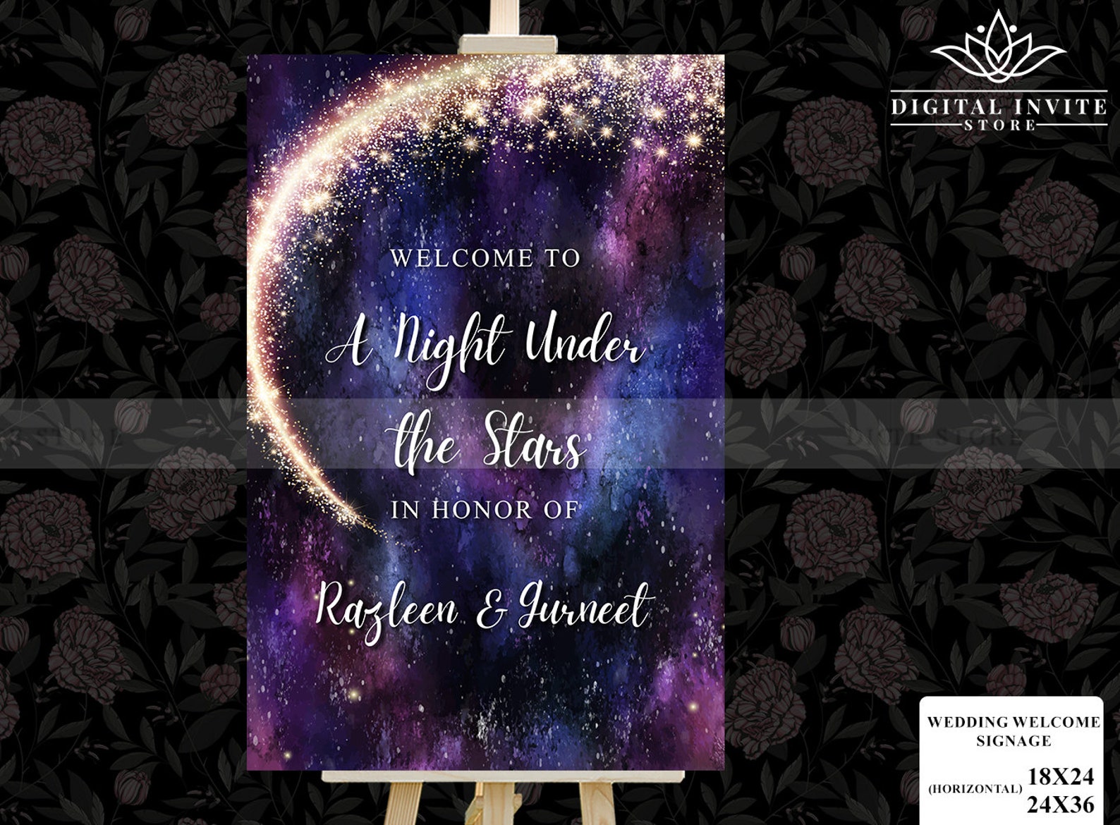 Galaxy Welcome Signs Welcome Party Signs Digital Download - Etsy