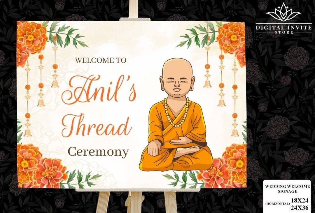Thread Ceremony Sign as Upanayanam Sign, Thread Ceremony Welcome Sign ...