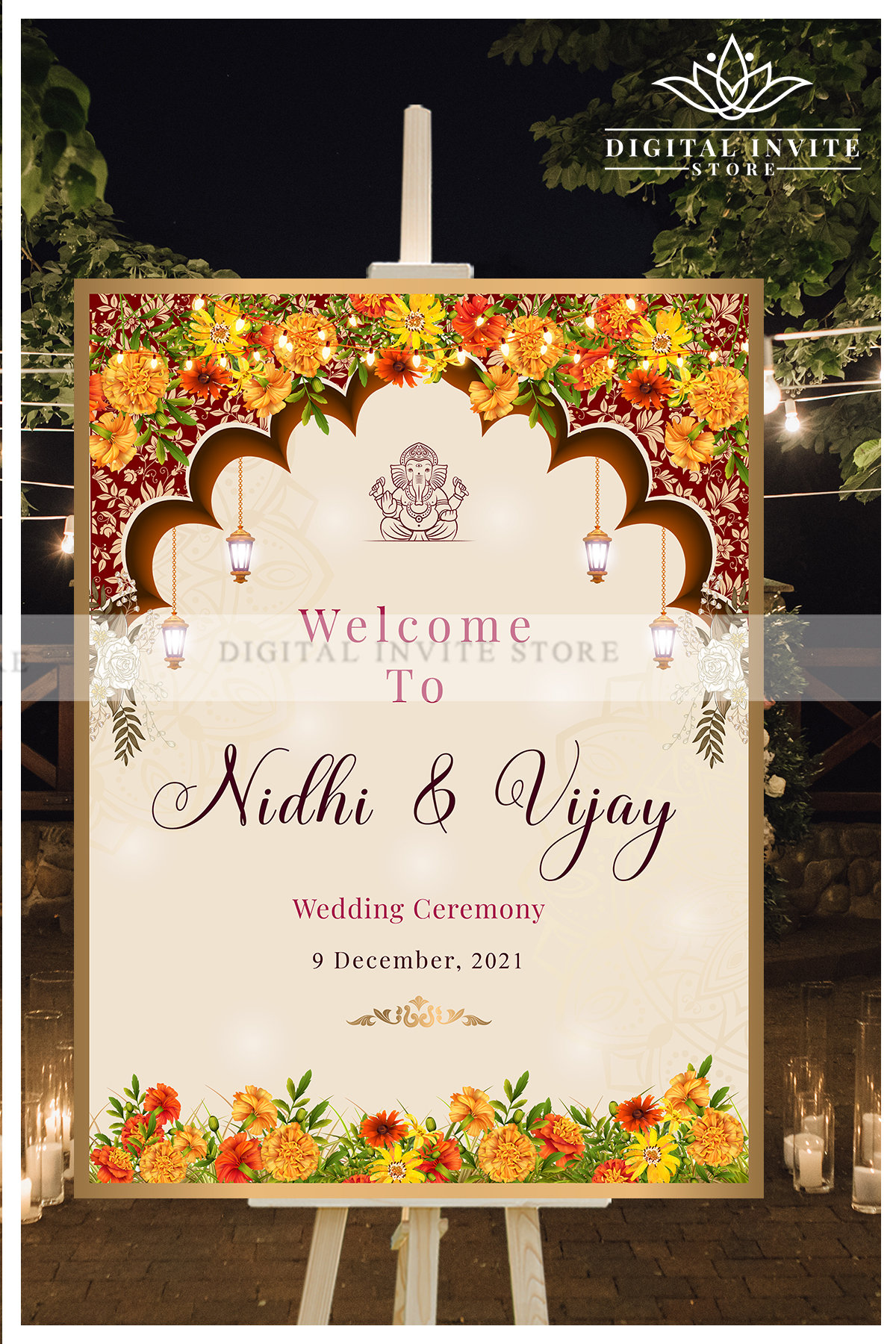 Indian Wedding Signage Board Hindu Wedding Welcome Signs - Etsy