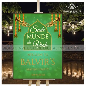 Maiyan Ceremony Welcome Signs, Mayian Party Signages as Jaggo Welcome ...