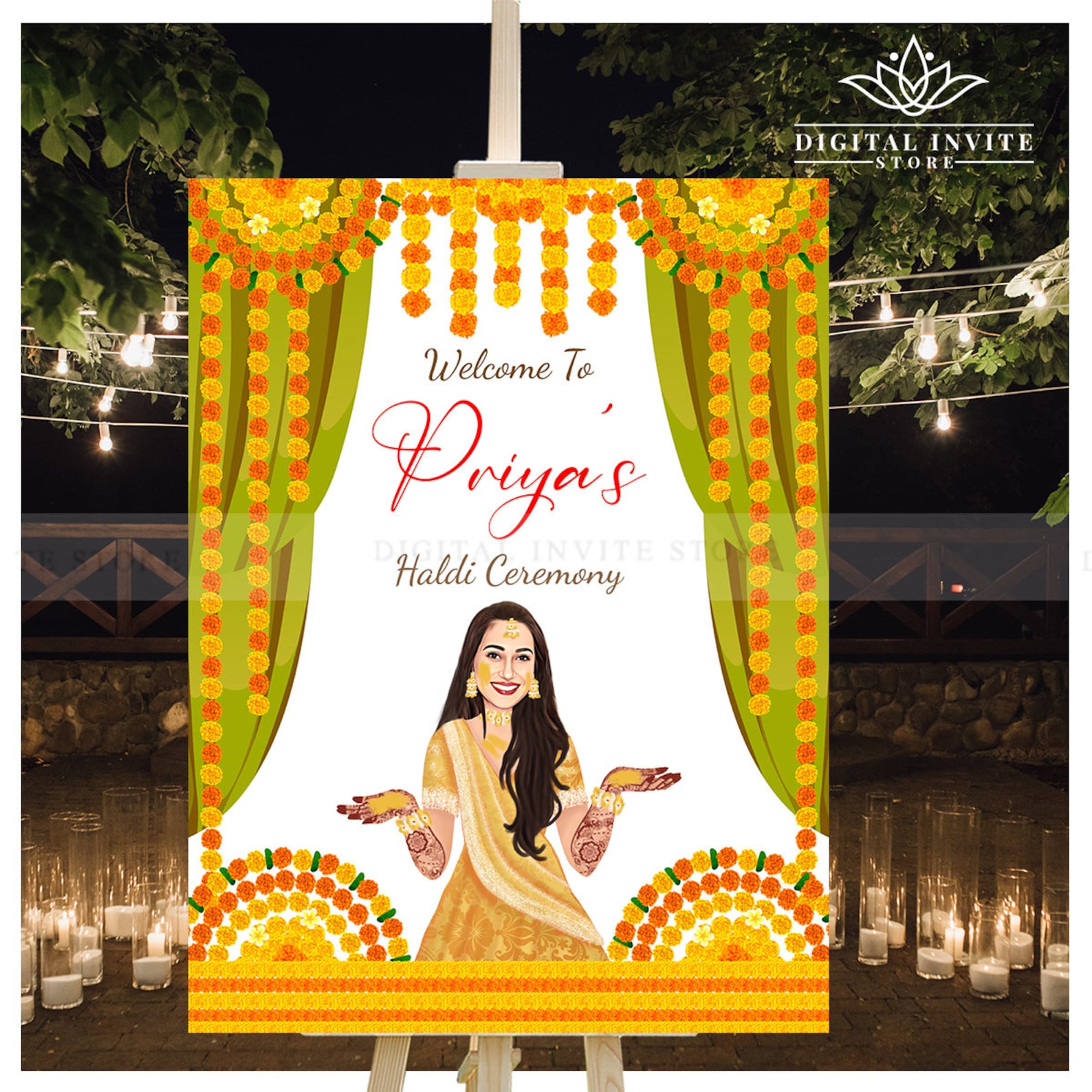 Haldi Signage Board Haldi Welcome Signage Maiyaan Indian - Etsy