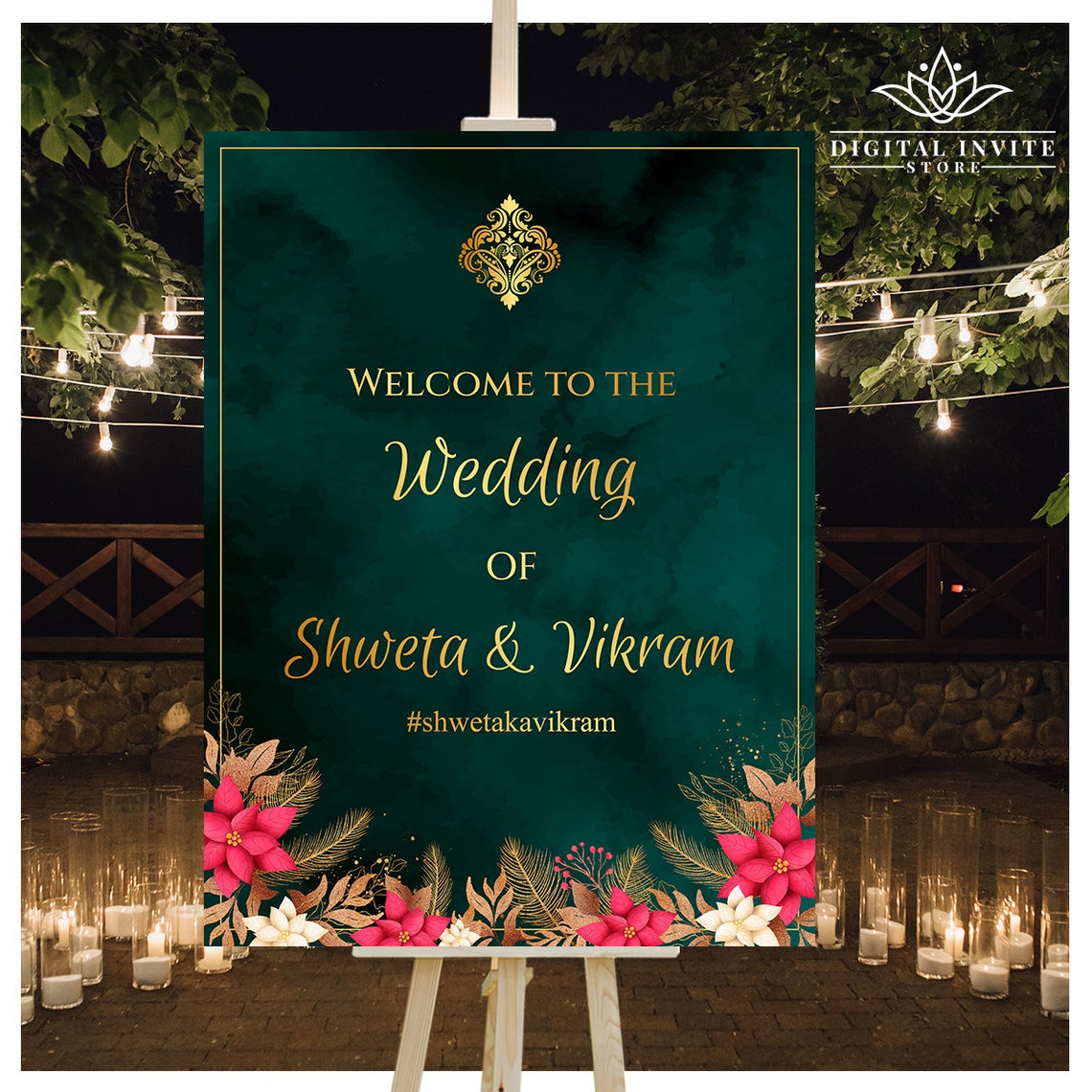 Indian Wedding Signage Board Hindu Wedding Welcome Signs | Etsy