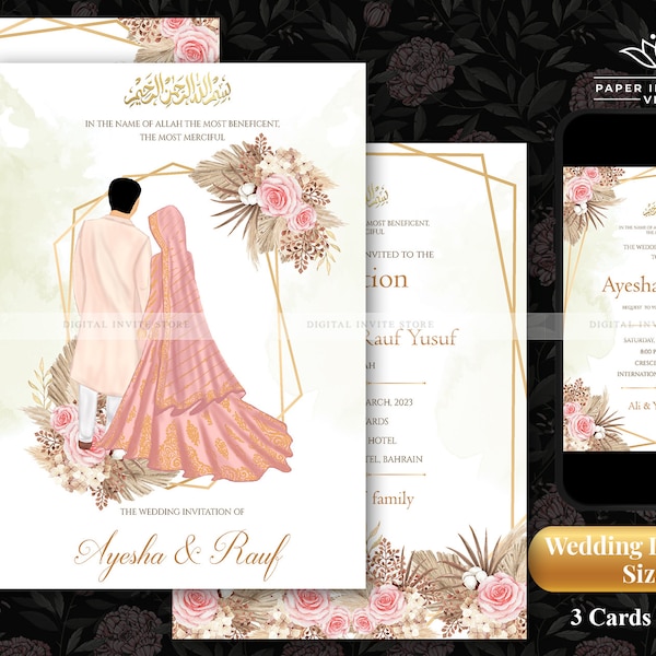 Nikkah Invitation - Etsy