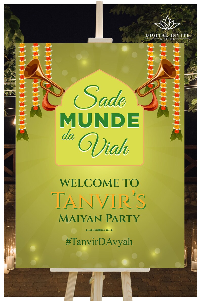 Maiyan Ceremony Welcome Signs Mayian Party Signages as Jaggo - Etsy