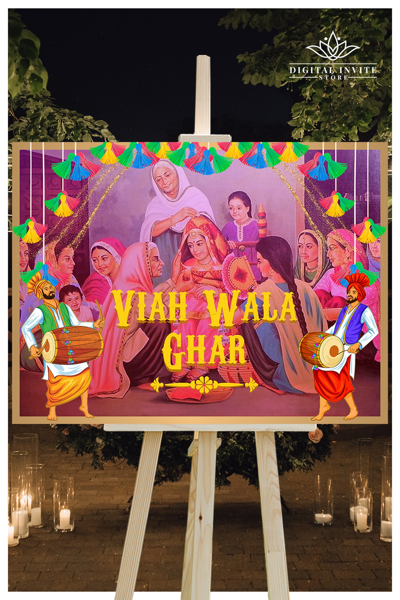 Punjabi Home Welcome Signs Viah Wala Ghar Welcome Signs | Etsy