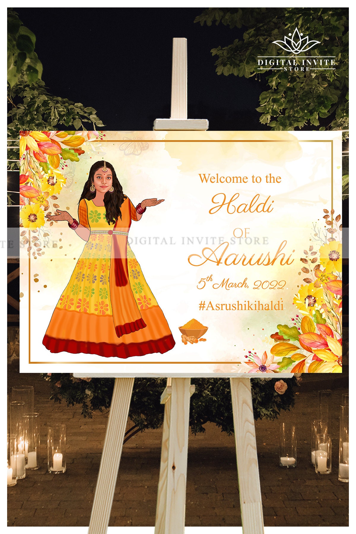 Haldi Ceremony Welcome Signs Haldi Welcome Signages Indian - Etsy