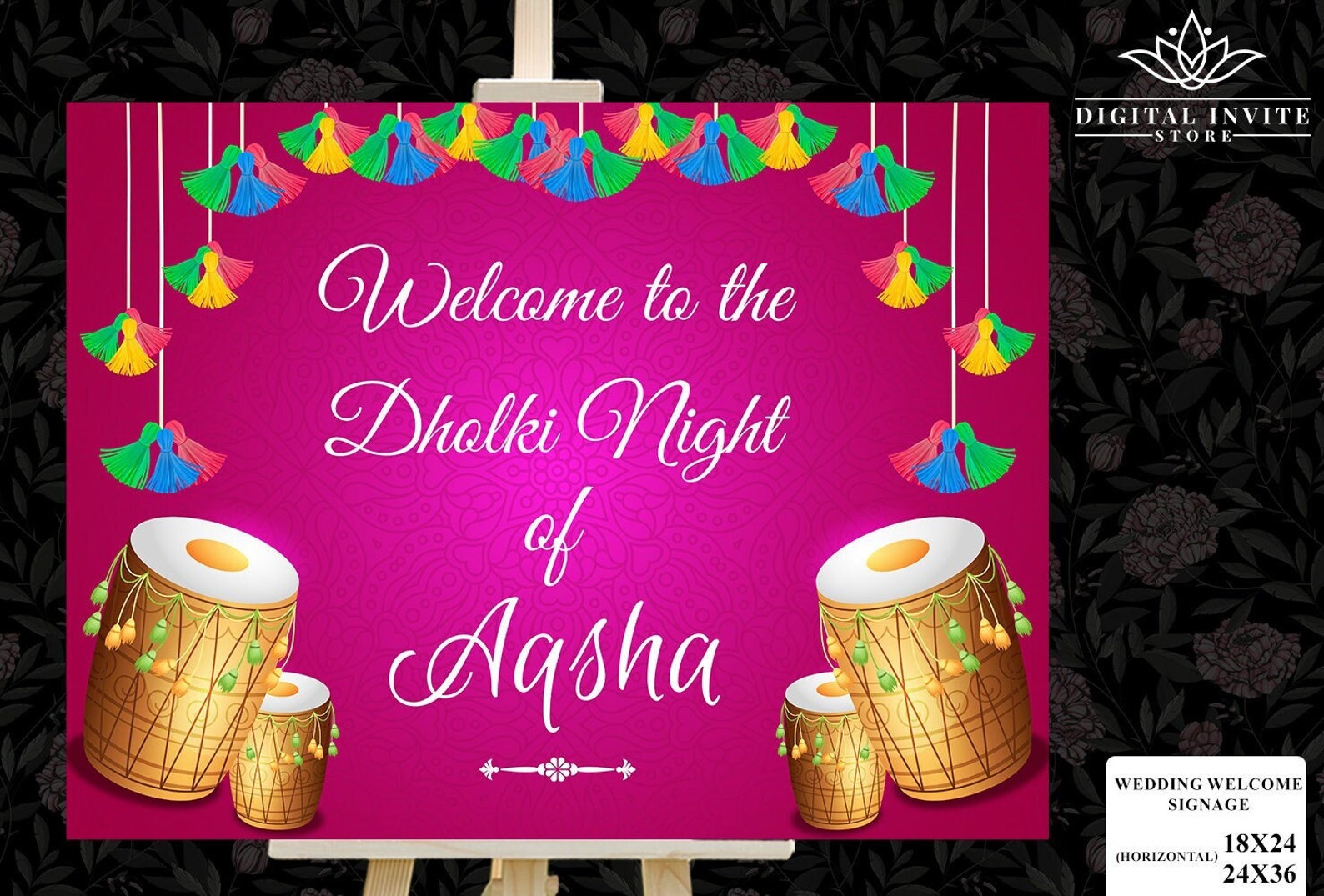 Muslim Dholak Night Signs & Dholki Night Signages Dholki - Etsy India