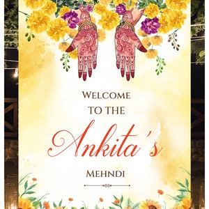 Hand Mehndi Design Signs Desi Decor Indian Decor Sign Mendhi - Etsy