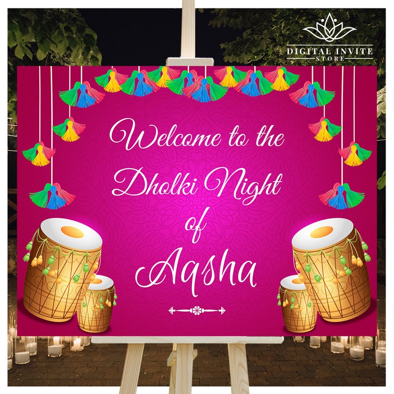 Muslim Dholak Night Signs & Dholki Night Signages Dholki - Etsy India