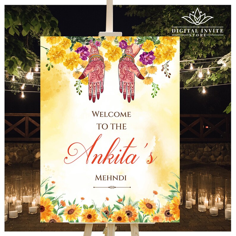 Hand Mehndi Design Signs Desi Decor Indian Decor Sign Mendhi - Etsy