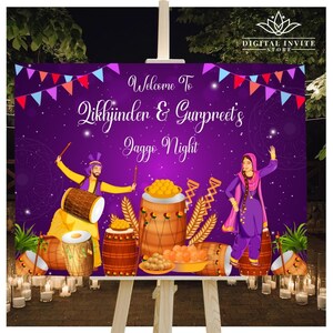 Jaggo Welcome Signage as Punjabi Wedding Decor Signage, Welcome to My ...