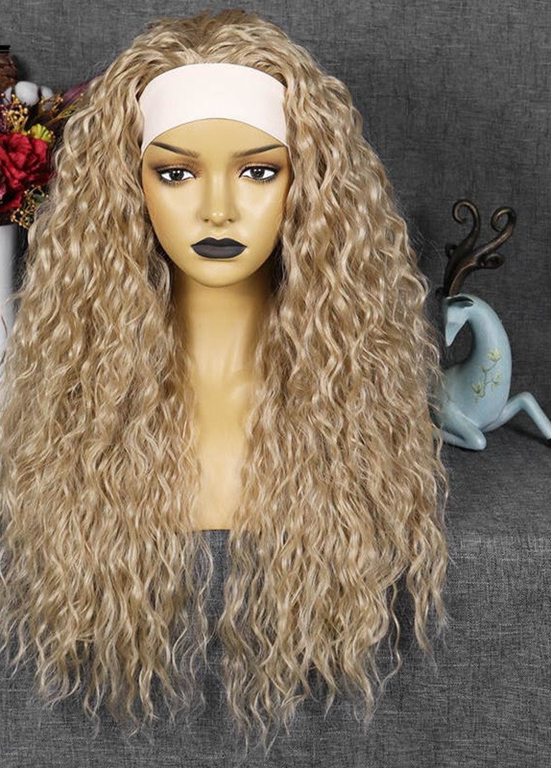 Blonde Long Headband Wave Wig/ready TO SHIP/ Ships From - Etsy