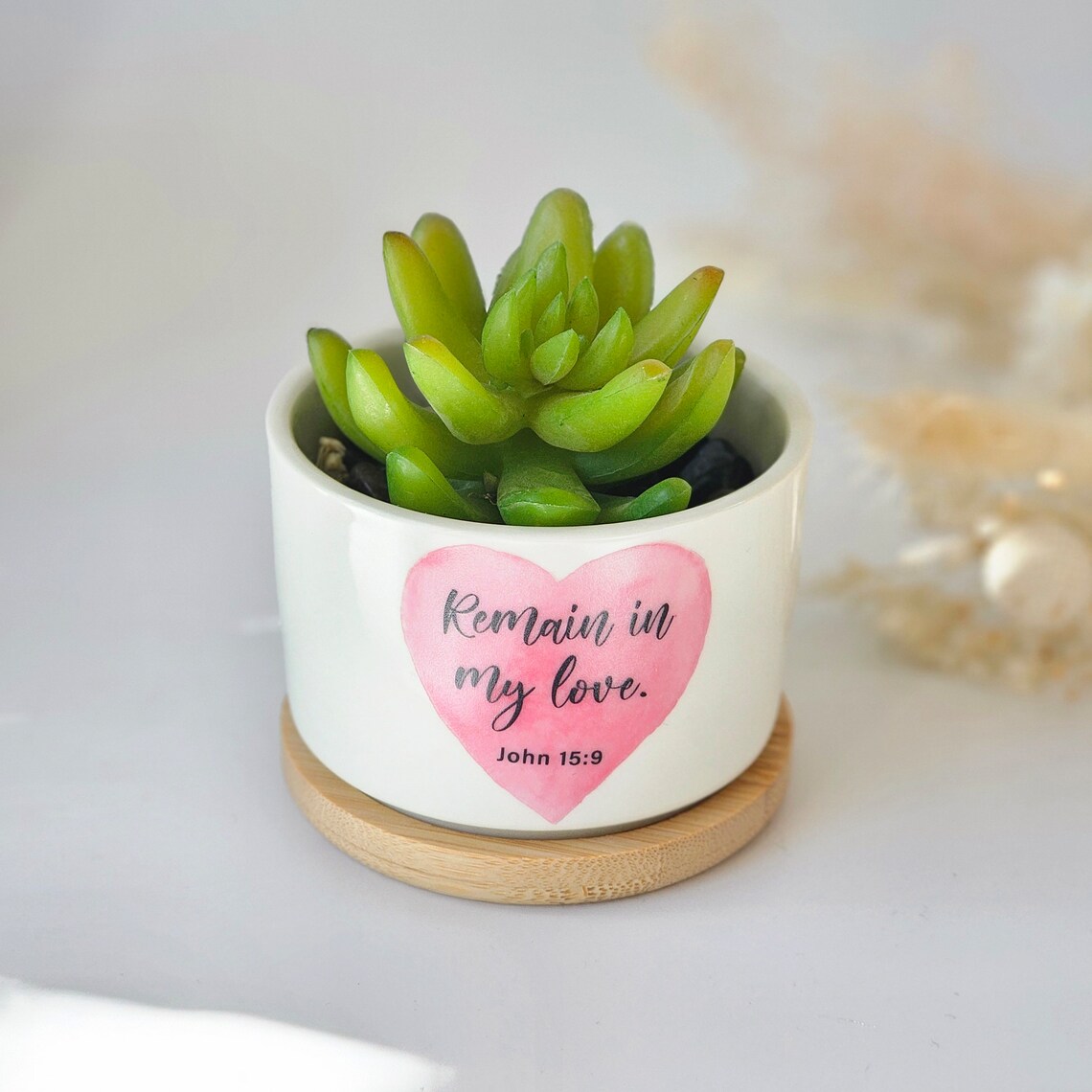 Personalized Planter Pot – 'remain in My Love' – Perfect Baptism ...