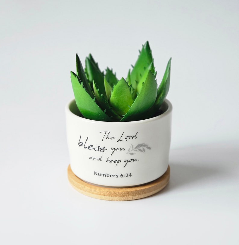 Personalized Planter Pot With Bible Verse, Baptism Gift, Confirmation ...