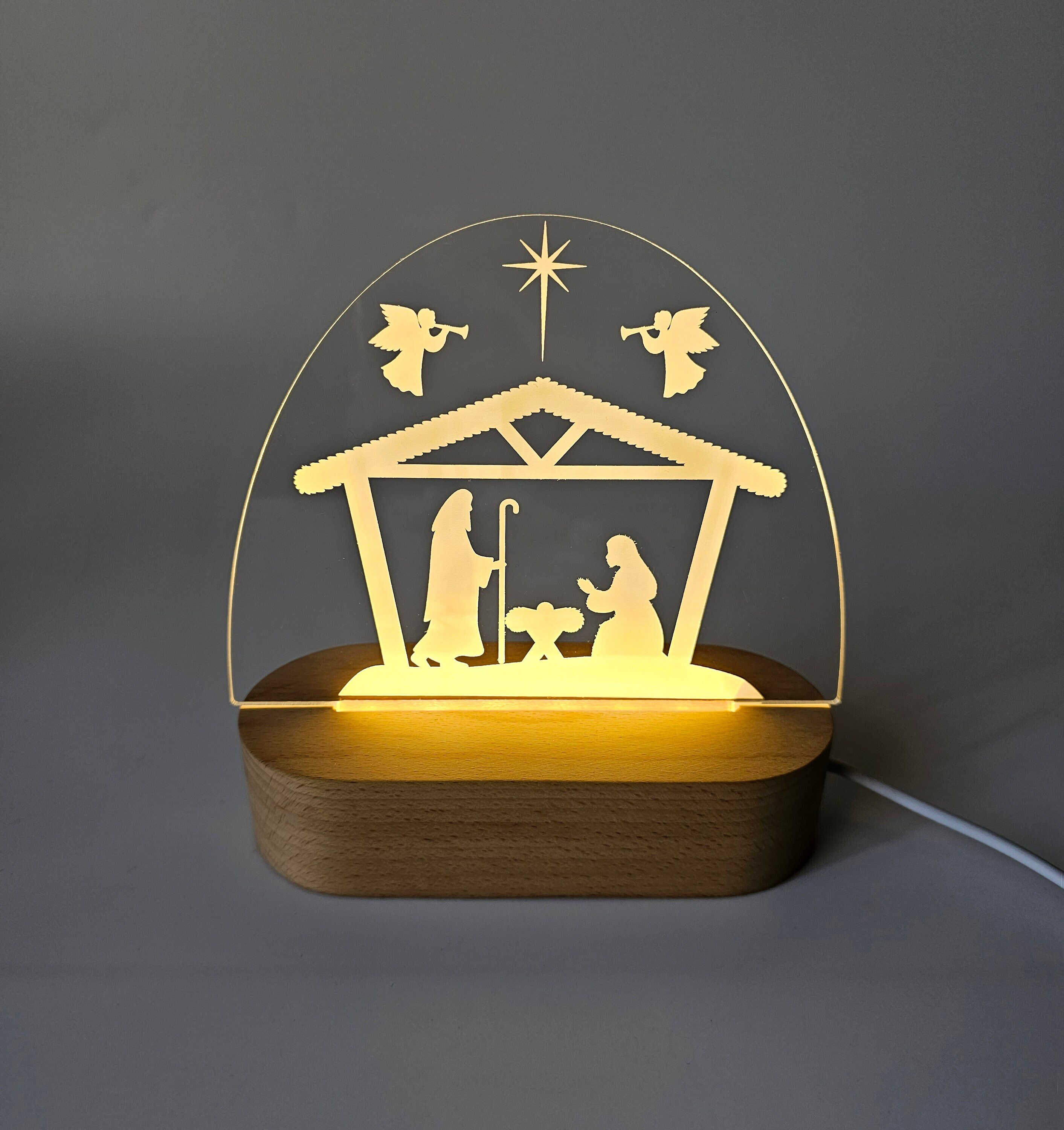 Nativity Scene Night Light Holy Night LED Light Christmas - Etsy Australia