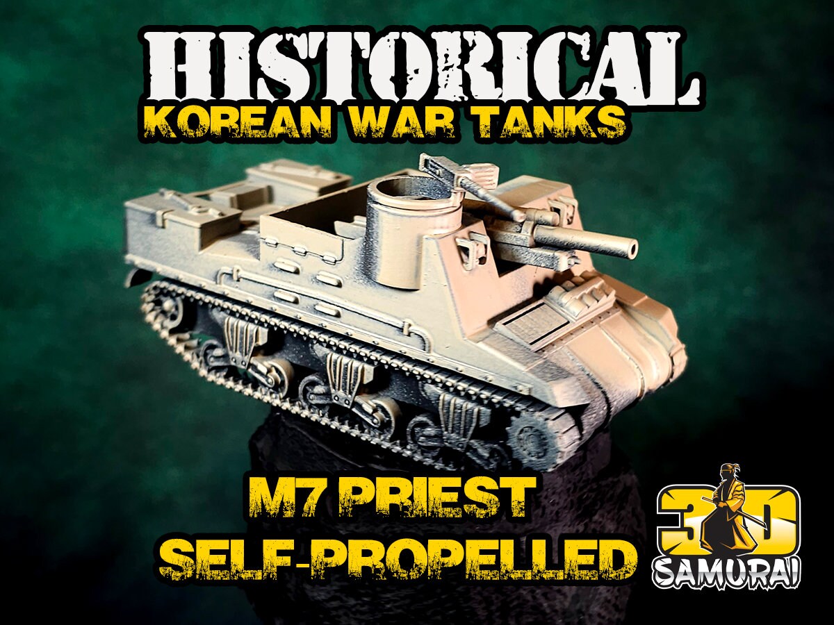 M7 Priest Tank Model for Bolt Action, Flames of War or Modellers USA ...