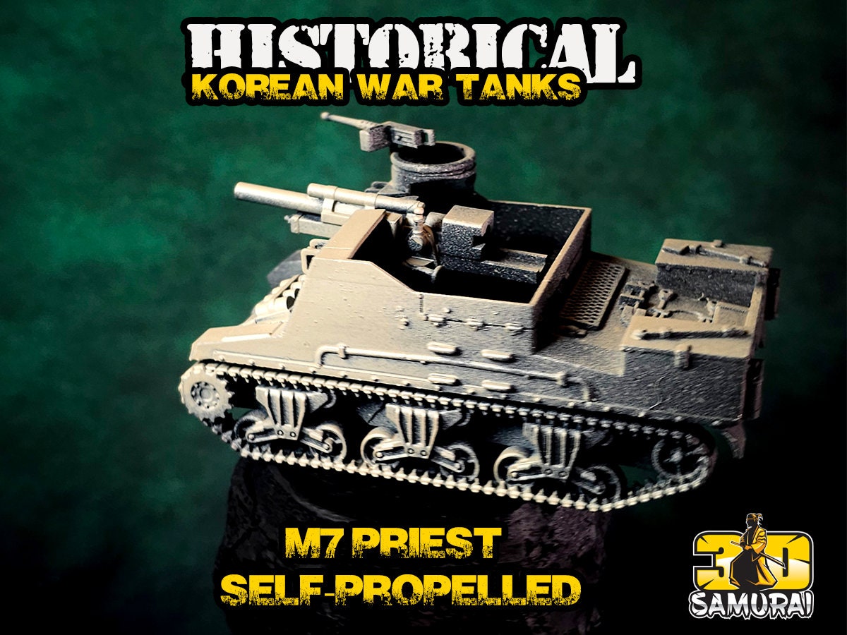 M7 Priest Tank Model for Bolt Action, Flames of War or Modellers USA ...