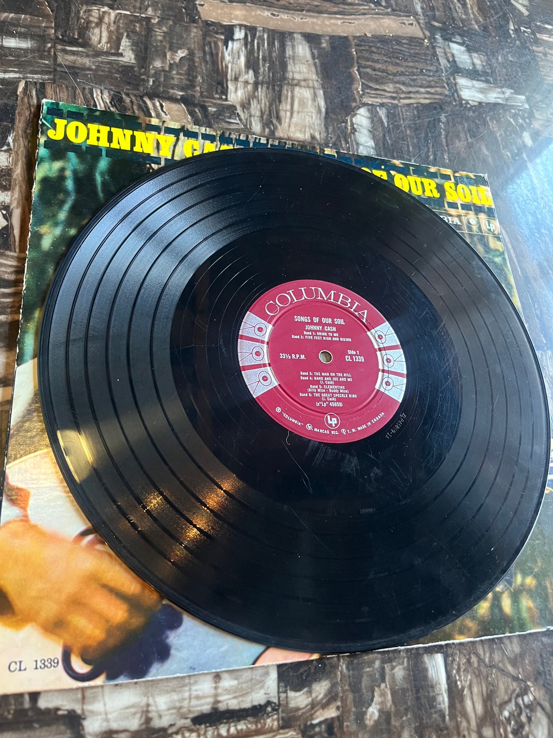 VINTAGE Johnny Cash Vinyl Record - Etsy
