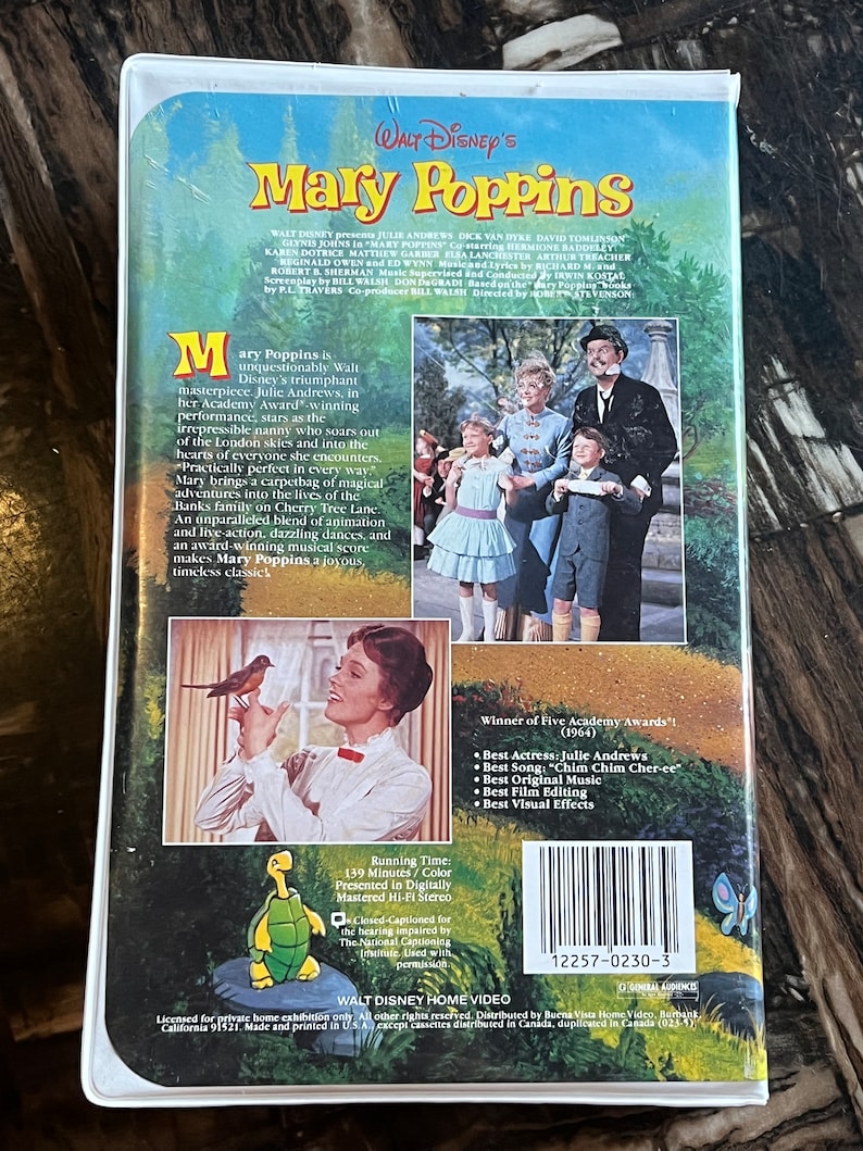 VINTAGE 1990’s Marry Poppins VHS - Etsy