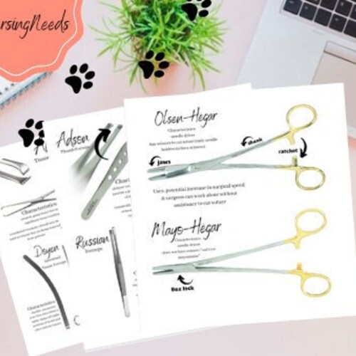 Vet Tech Surgical Instruments Guide Veterinary Surgical - Etsy