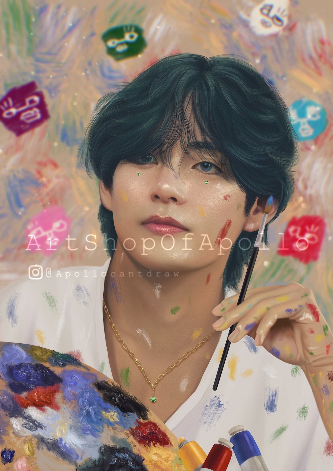 VANTE Art Print - BTS Kim Taehyung / V - Etsy UK