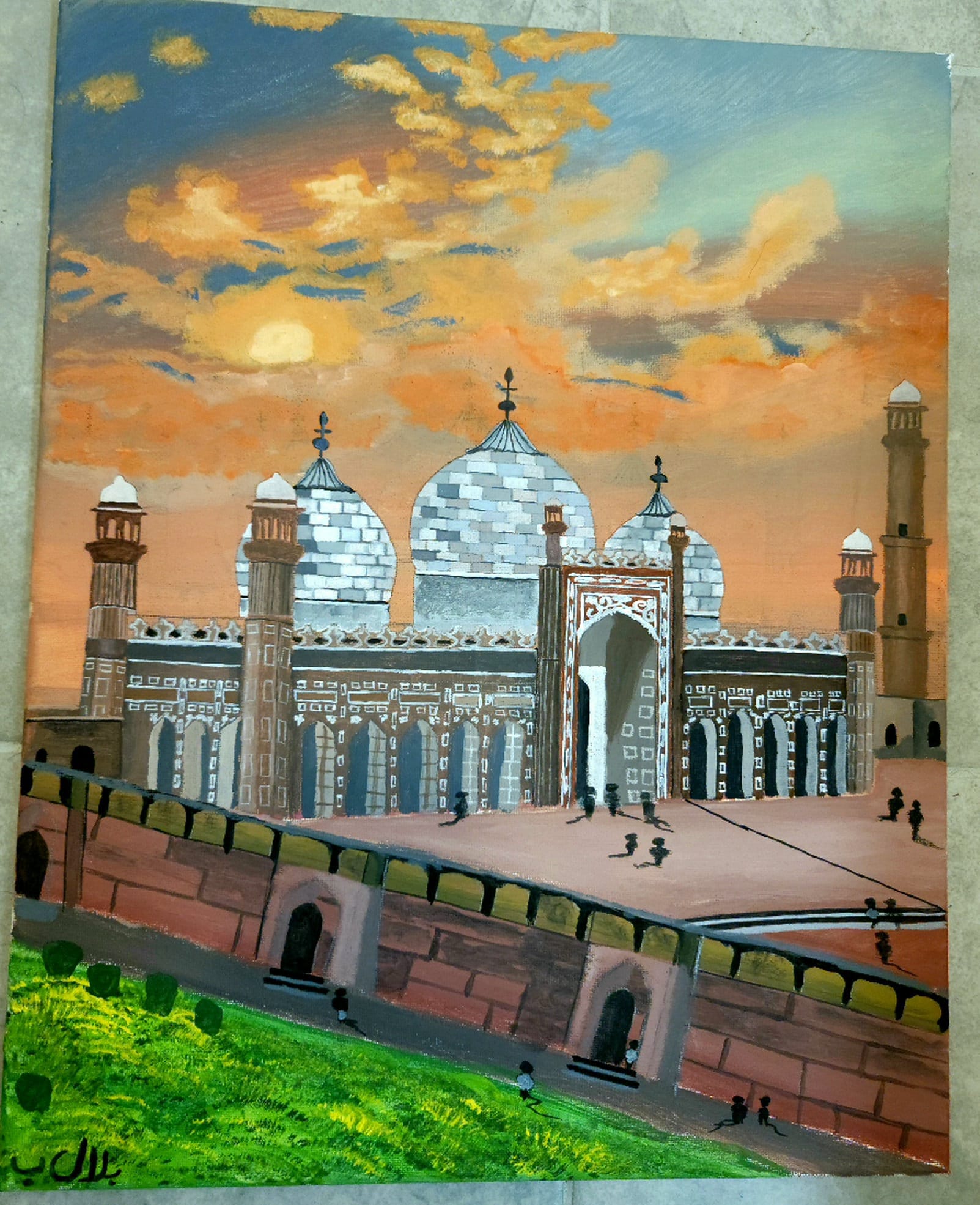 Badshahi Mosque Painting