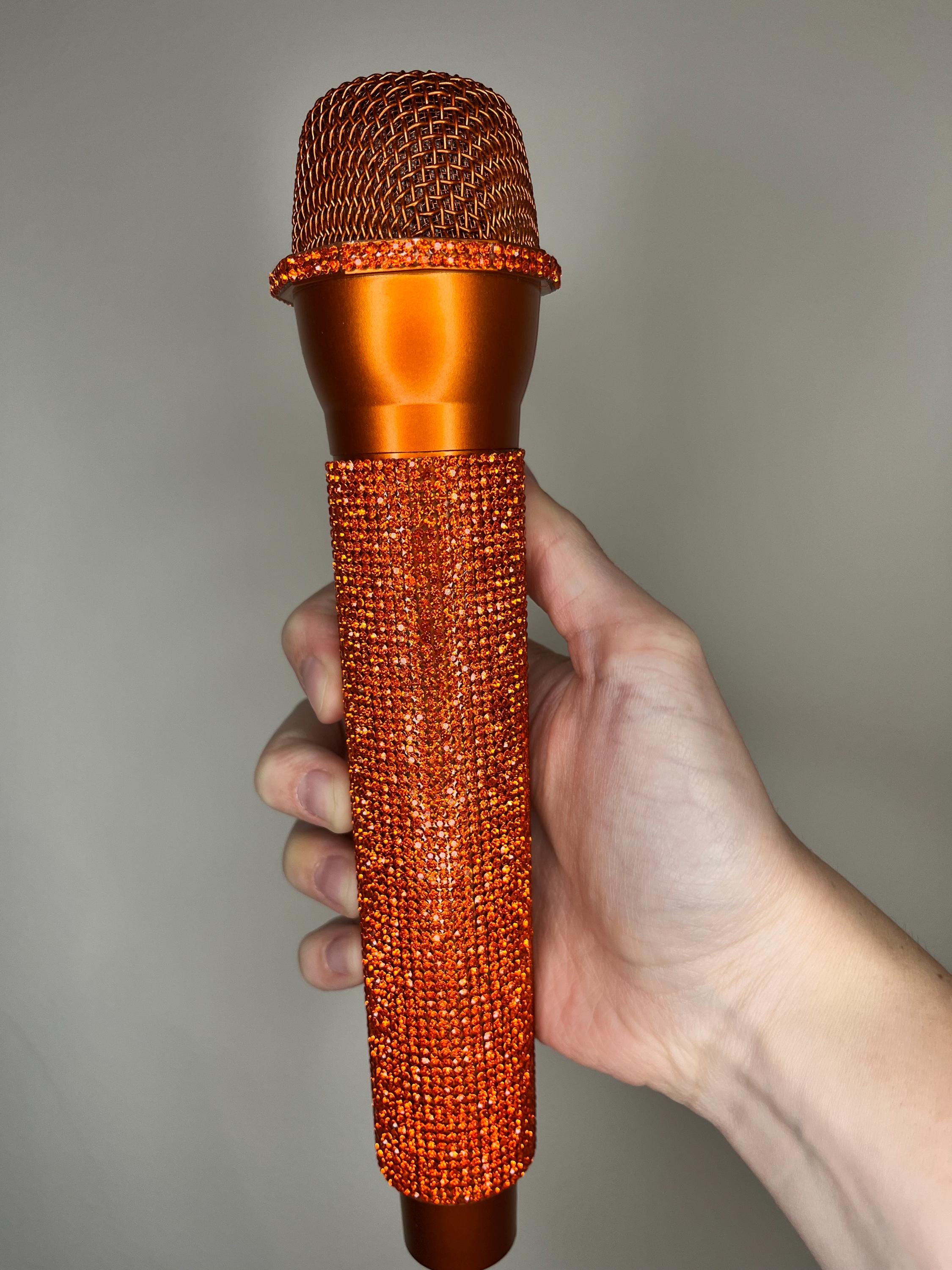 Rhinestone Prop Microphones - Concert/festival Tour Sparkly Fake Mic ...