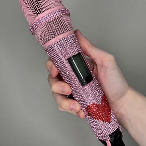 Red Heart Sabrina Professional Wireless Microphone for Karaoke and ...
