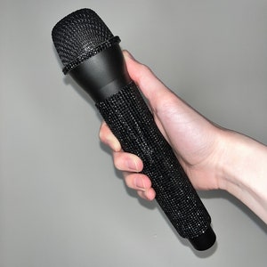 Rhinestone Prop Microphones - Concert/festival Tour Sparkly Fake Mic ...