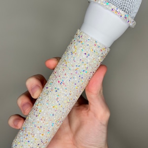 Crystal Rhinestone Prop Microphones Sparkly Concert/festival Tour Fake ...