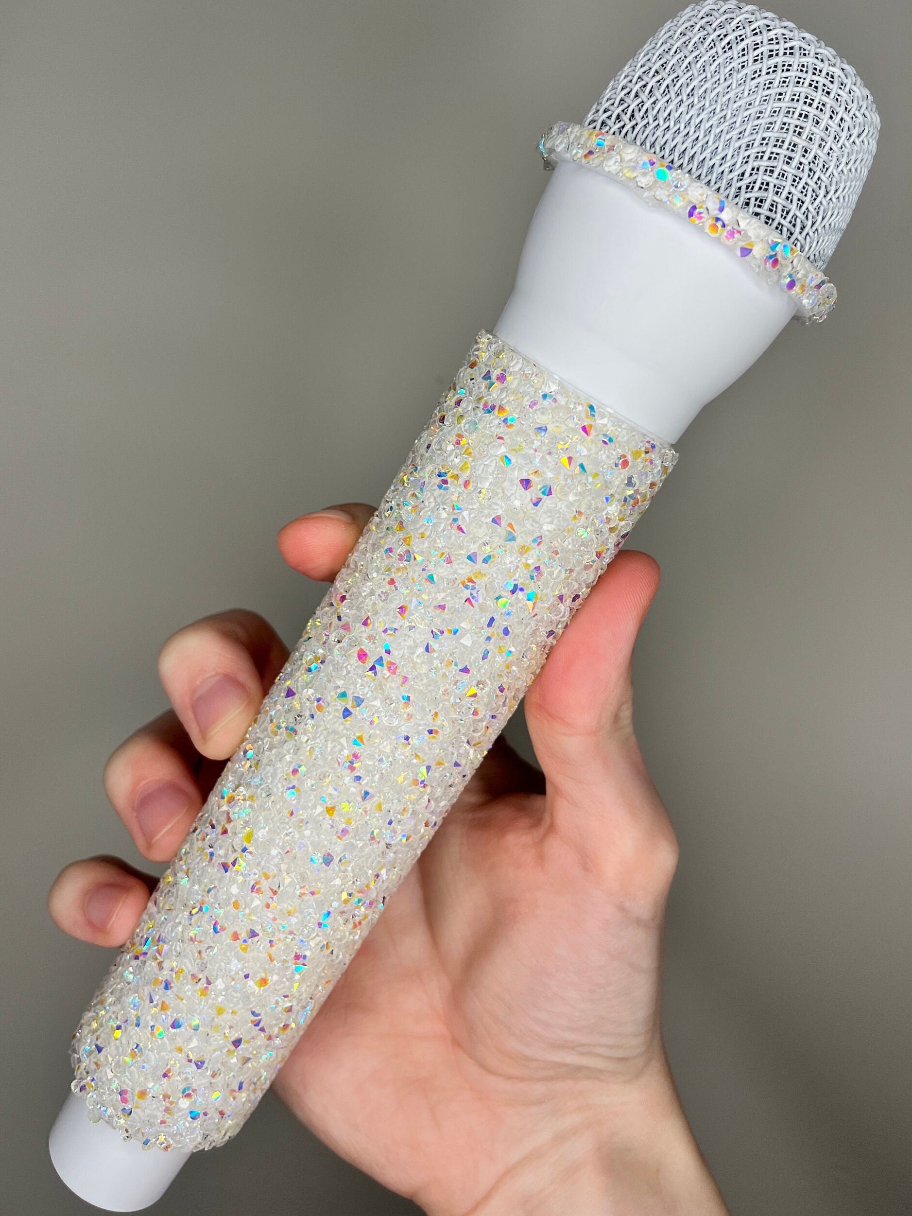 Crystal Rhinestone Prop Microphones Sparkly Concert/festival - Etsy