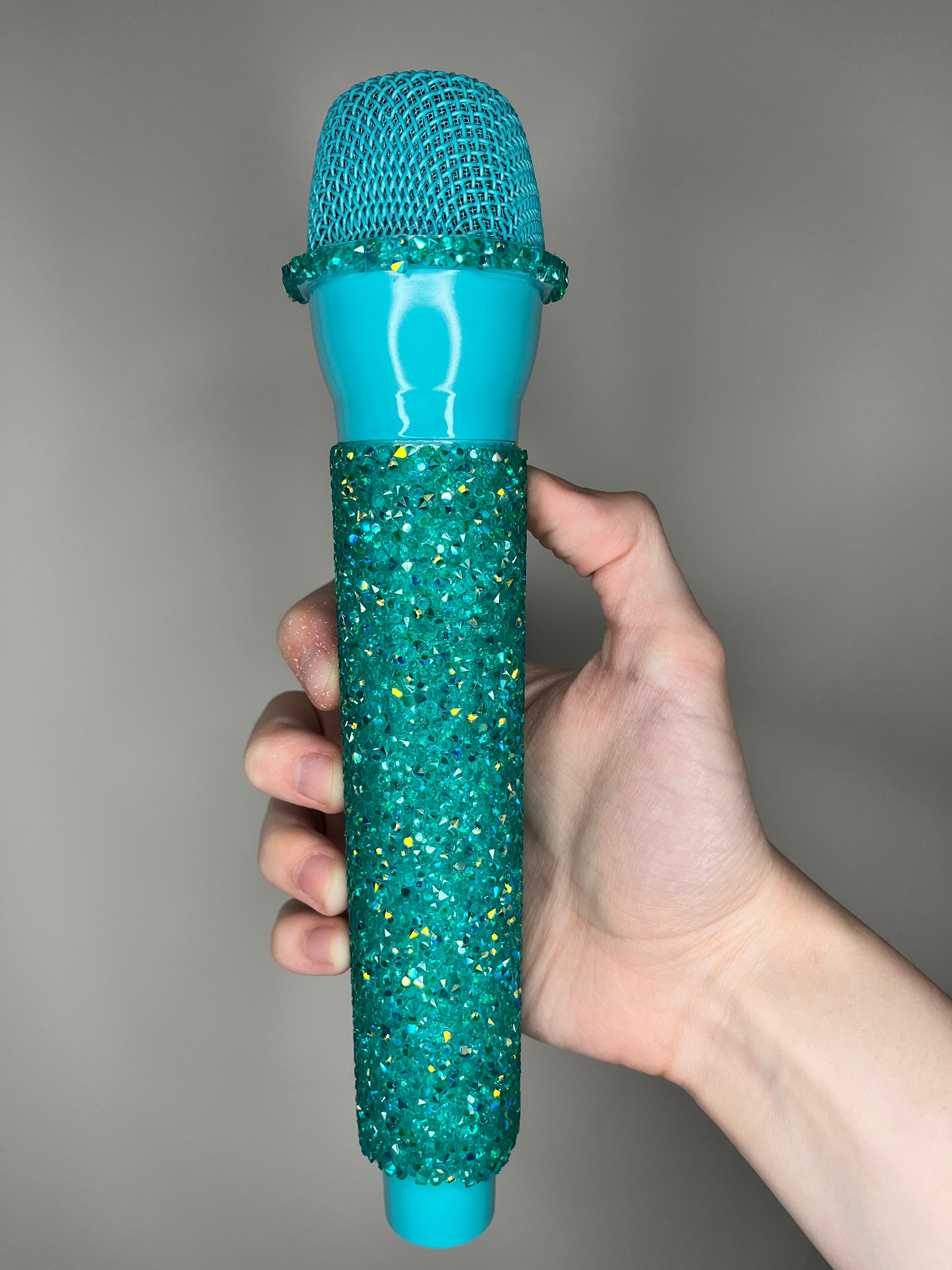 Crystal Rhinestone Prop Microphones Sparkly Concert/festival - Etsy