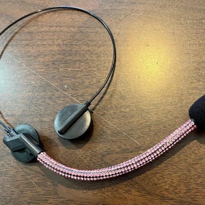 Popstar Headset Mic Prop - Sparkly Costume Fake Head Microphone ...