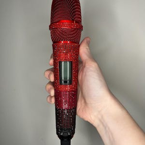 Red Ombre Professional Wireless Microphone for Karaoke and Performances ...