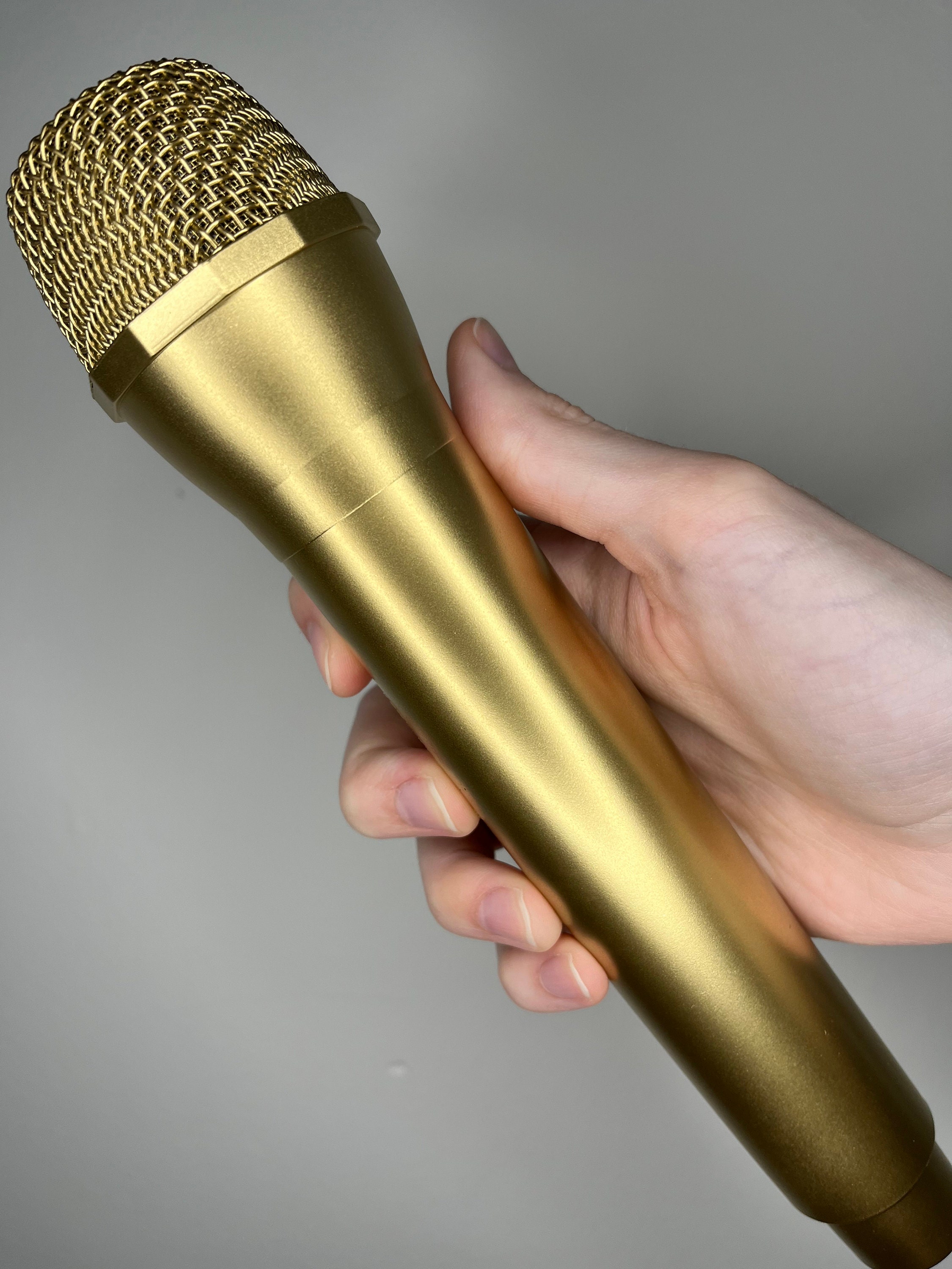 Metallic Shiny Prop Microphones - Concert/festival Sparkly Fake Mic ...
