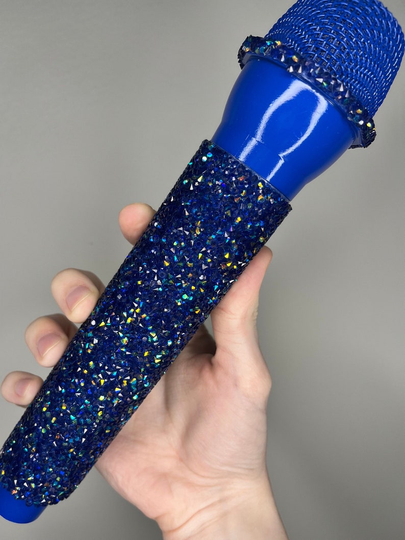 Crystal Rhinestone Prop Microphones Sparkly Concert/festival - Etsy