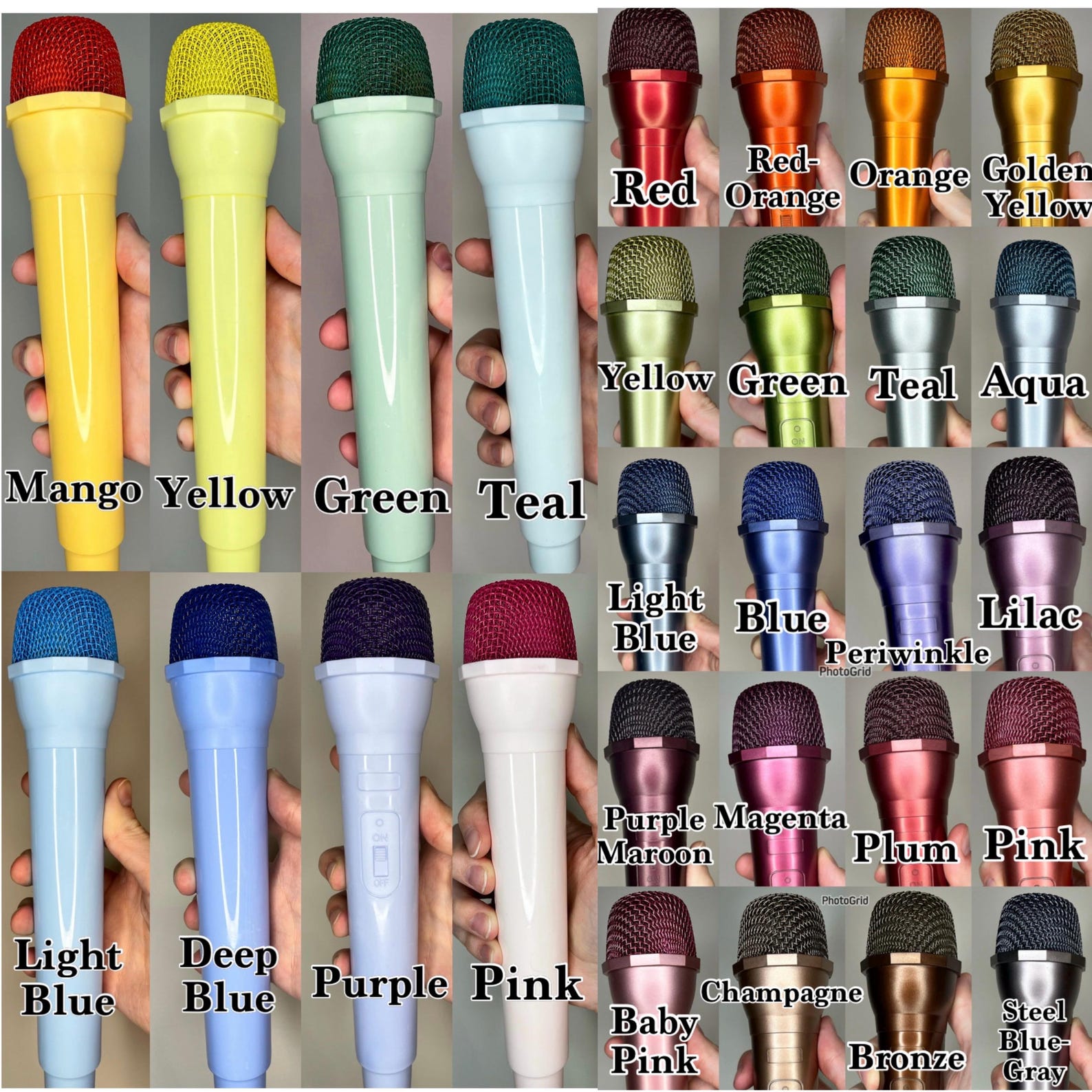Prop Fake Microphones - Cosplay Accessory Toy for Costumes and Photos ...
