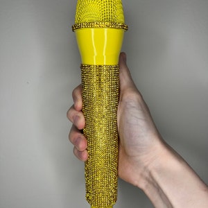 Rhinestone Prop Microphones - Concert/festival Tour Sparkly Fake Mic ...