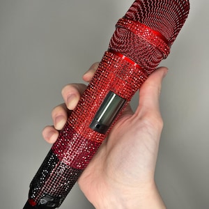 Red Ombre Professional Wireless Microphone for Karaoke and Performances ...