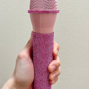 Rhinestone Prop Microphones - Concert/festival Tour Sparkly Fake Mic ...