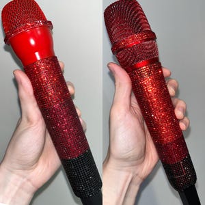 Red Ombre Professional Wireless Microphone for Karaoke and Performances ...