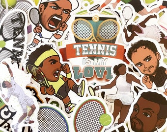 Tennis Stickers Pack - Etsy