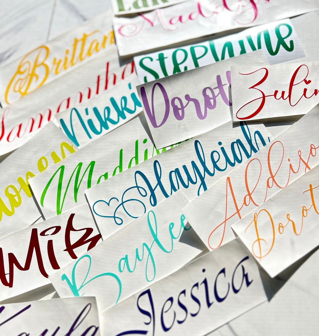Custom Name Decal | Vinyl Name Sticker | FREE SHIPPING! | Many Sizes ...