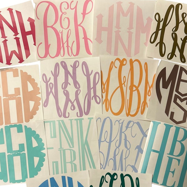 4 Initial Monogram - Etsy