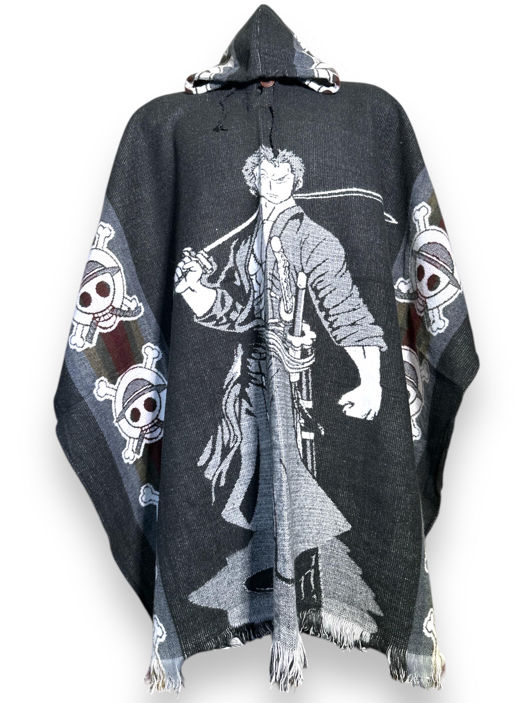 One Piece Inspired Poncho Zorro One Size Machine Wash Safe Soft - Etsy