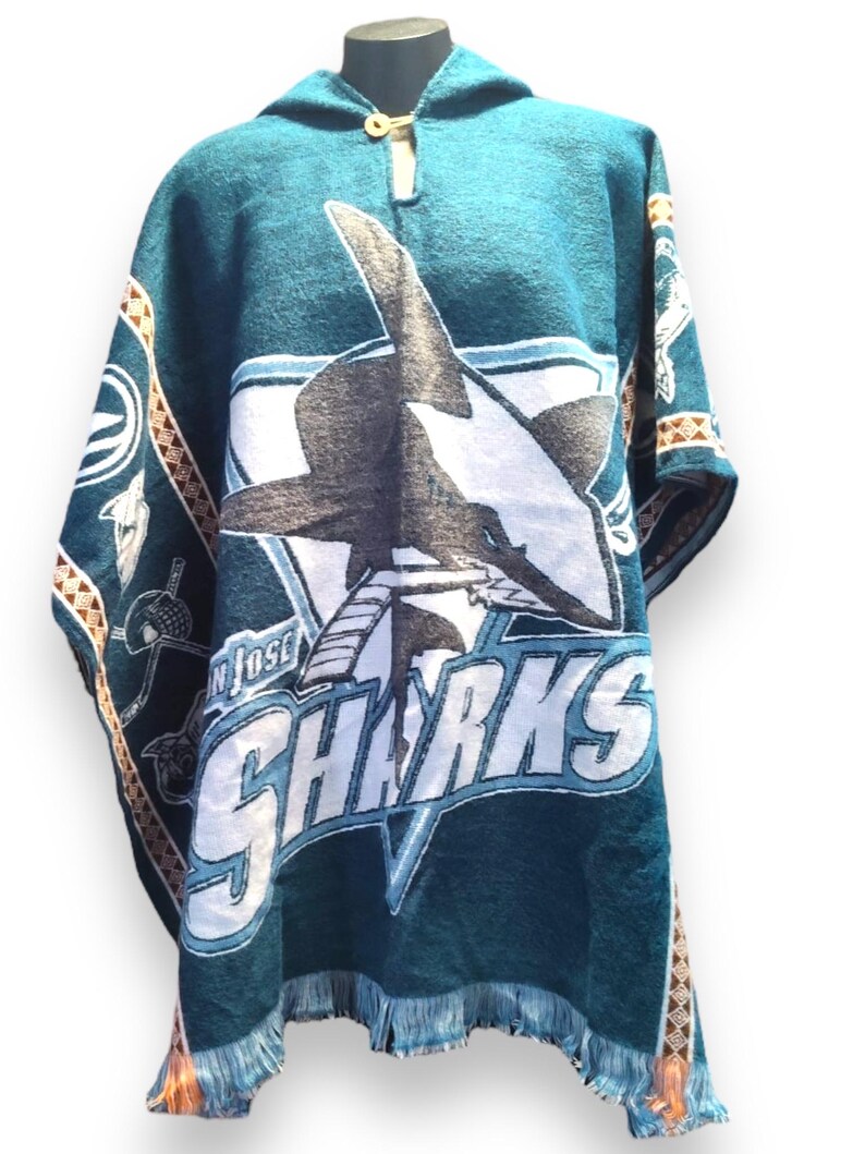 Shark Inspired Alpaca Poncho Machine Wash Safe Super Soft - Etsy